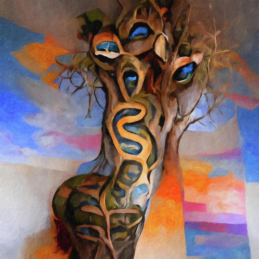 Goddess Tree of the Third Eye Digital Art by Artsy Bytes - Pixels