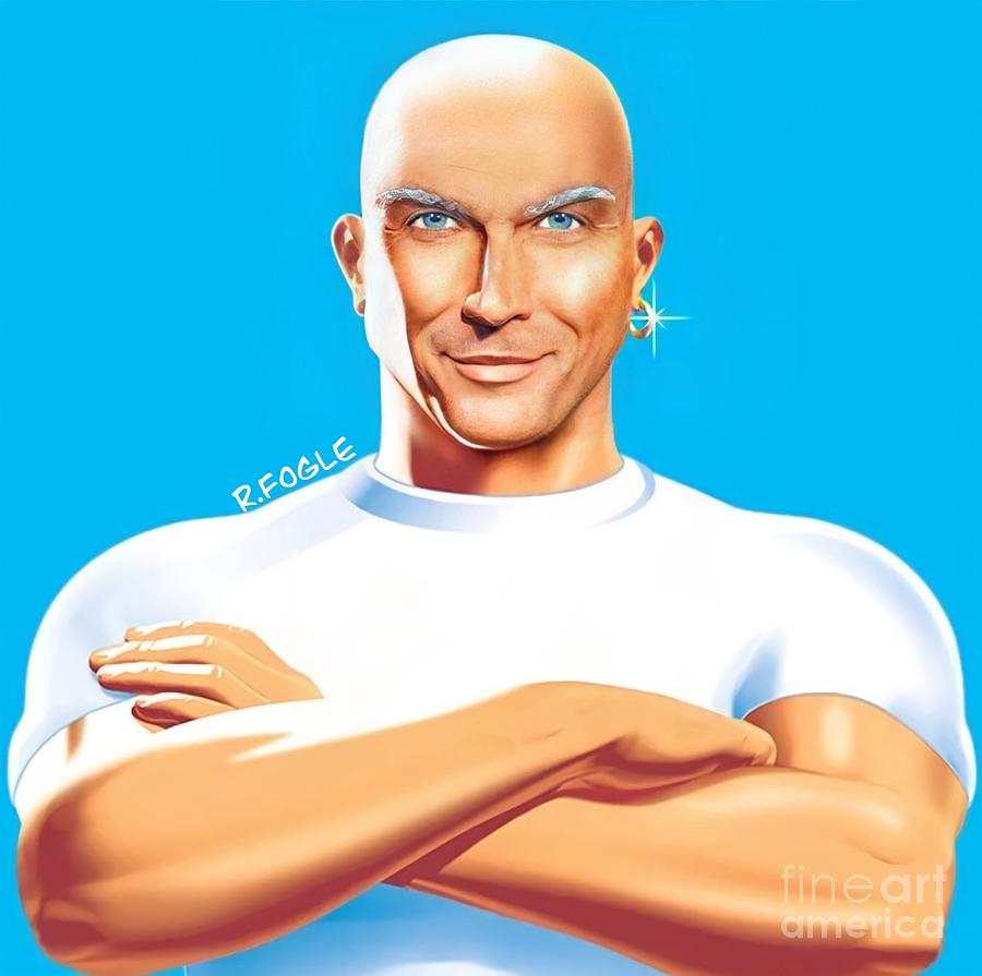Golden ratio mr clean realistic Digital Art by Rebekah Fogle - Pixels