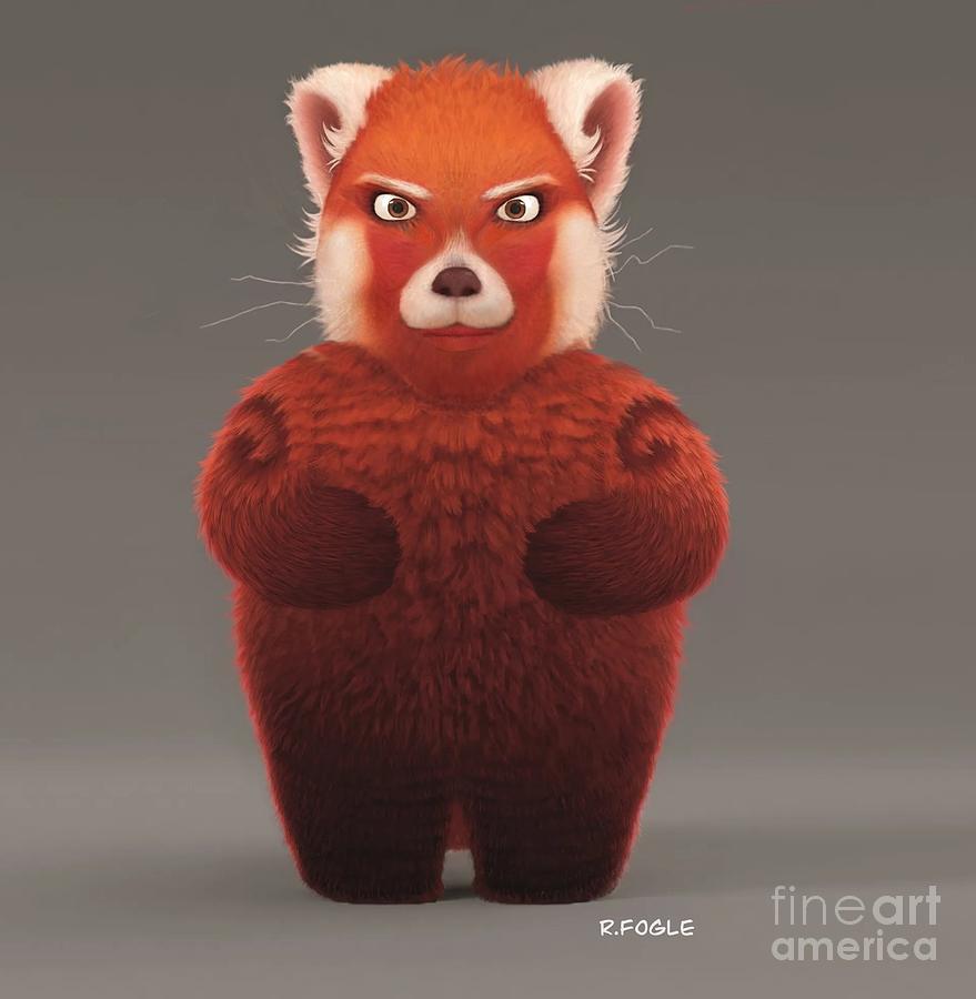 Golden ratio Red Panda Digital Art by Rebekah Fogle - Pixels