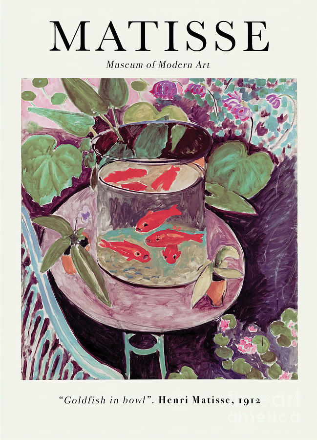 Goldfish in Bowl Digital Art by Henri Matisse - Pixels
