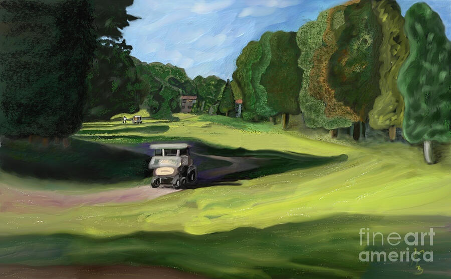 Golf Course Digital Art by Katia Witkowski - Fine Art America
