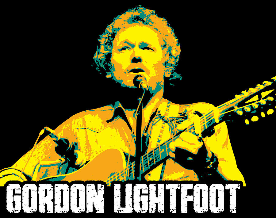 Gordon Lightfoot V2 Digital Art By Taurungka Graphic Design