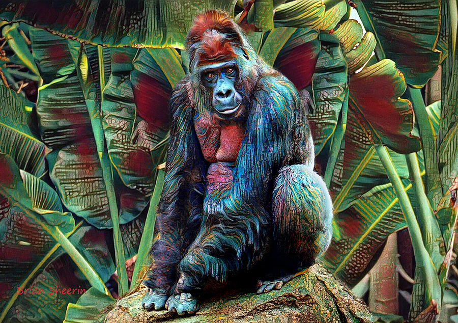 Gorilla Digital Art by Brian Sheerin - Fine Art America