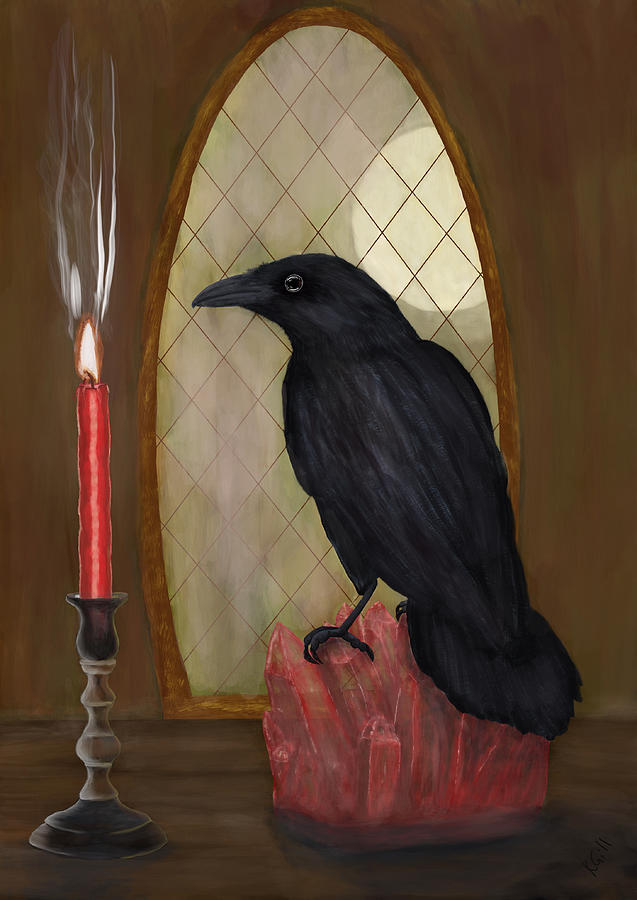 Gothic bird Digital Art by Kerryanne Gill - Fine Art America