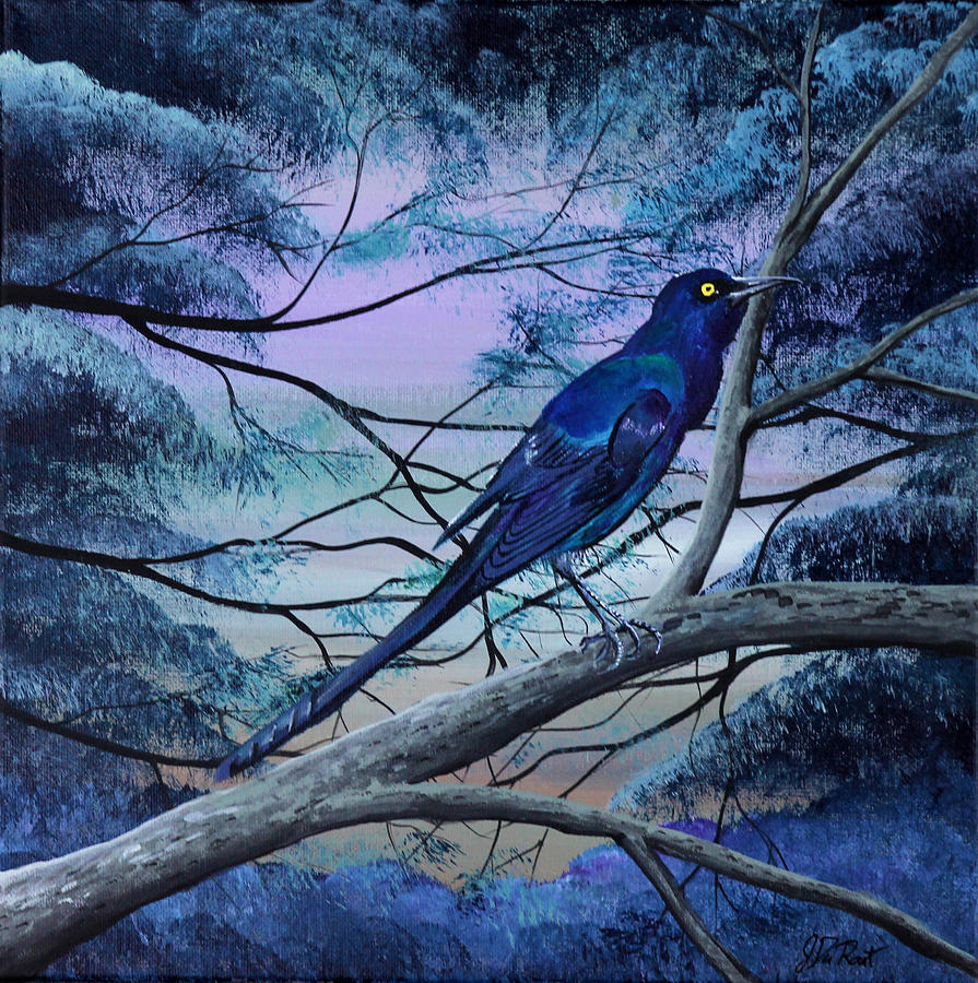 Grackle Painting by Jaidra DuRant - Fine Art America