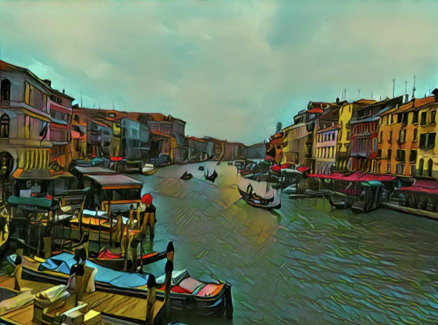 Grand Canal Digital Art by Doug Woodall - Fine Art America