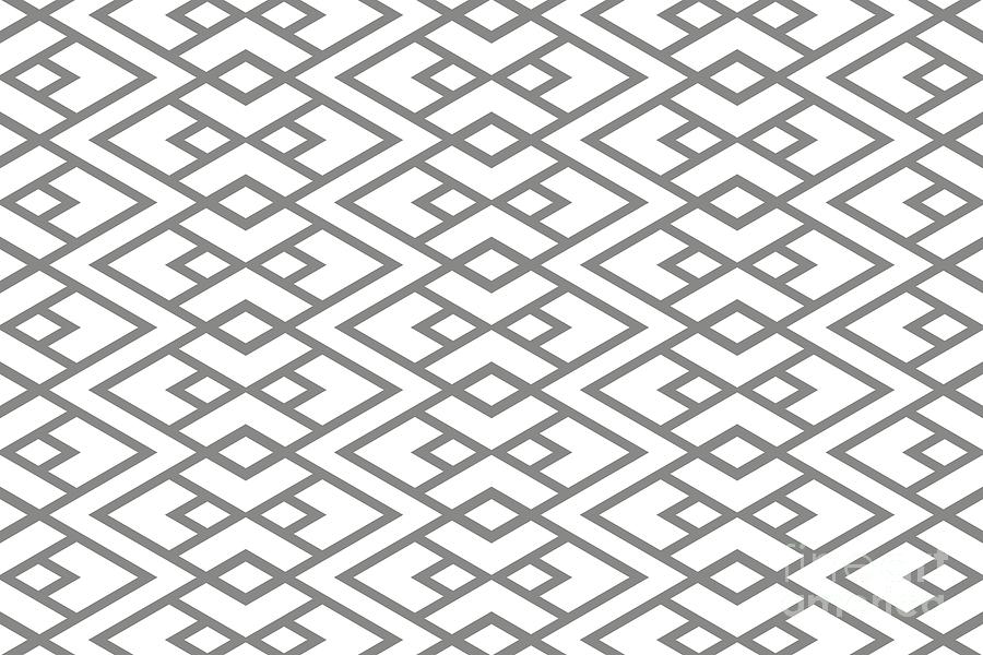 Gray and White Diamond Shape Art Deco Pattern Pairs 2022 Color of the ...