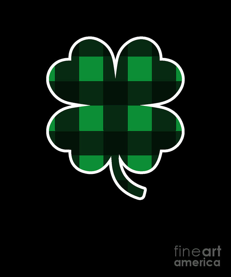 Green Buffalo Plaid Four Leaf Clover St Patricks Shirt Drawing by ... Green Buffalo Plaid Four Leaf Clover St Patricks Shirt Drawing by ...