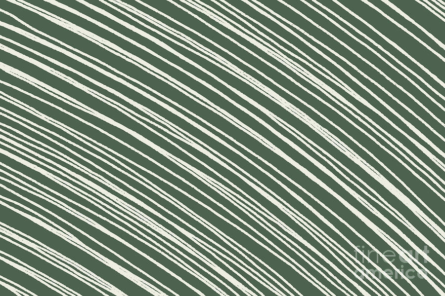 Green Cream Abstract Diagonal Stripe Pattern Pairs 2023 COTY Blank ...