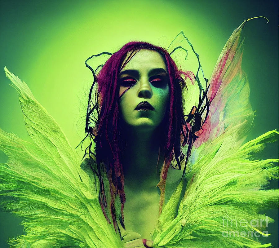 Green Girl Digital Art By Marc Toscano Fine Art America