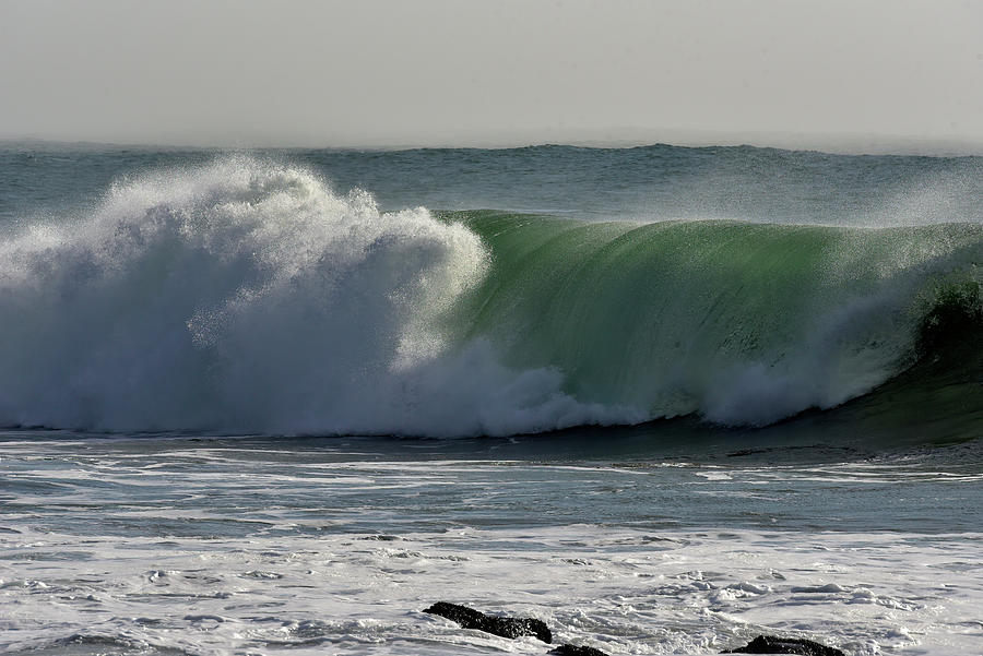 Green Wave Crashing Photograph by Cindy McIntyre - Pixels