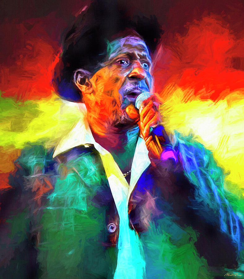 Gregory Isaacs Mixed Media by Mal Bray - Pixels