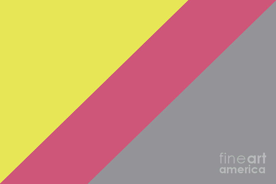 Grey Yellow Pink Line Design Solid Colors 2021 Color of the Years and ...