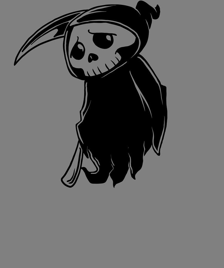 Grim Reaper Kawaii Grim Reaper Digital Art By Stacy Mccafferty Fine Art America
