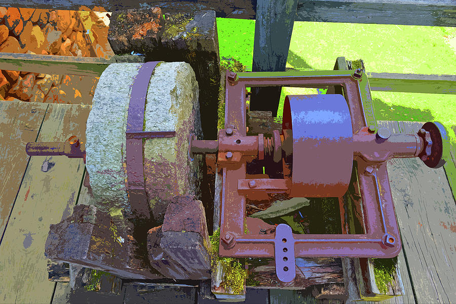 Grist Mill Machinery Photograph by Robert Tubesing - Fine Art America