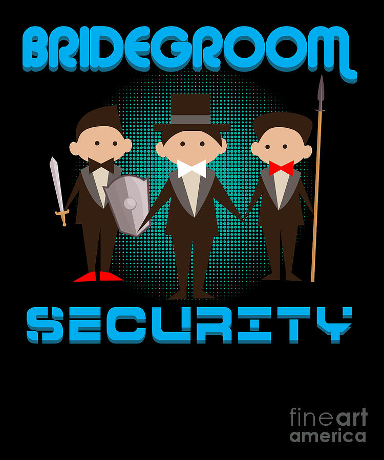Groomsmen Marriage Bachelor Party Stag Night Bridegroom Security T