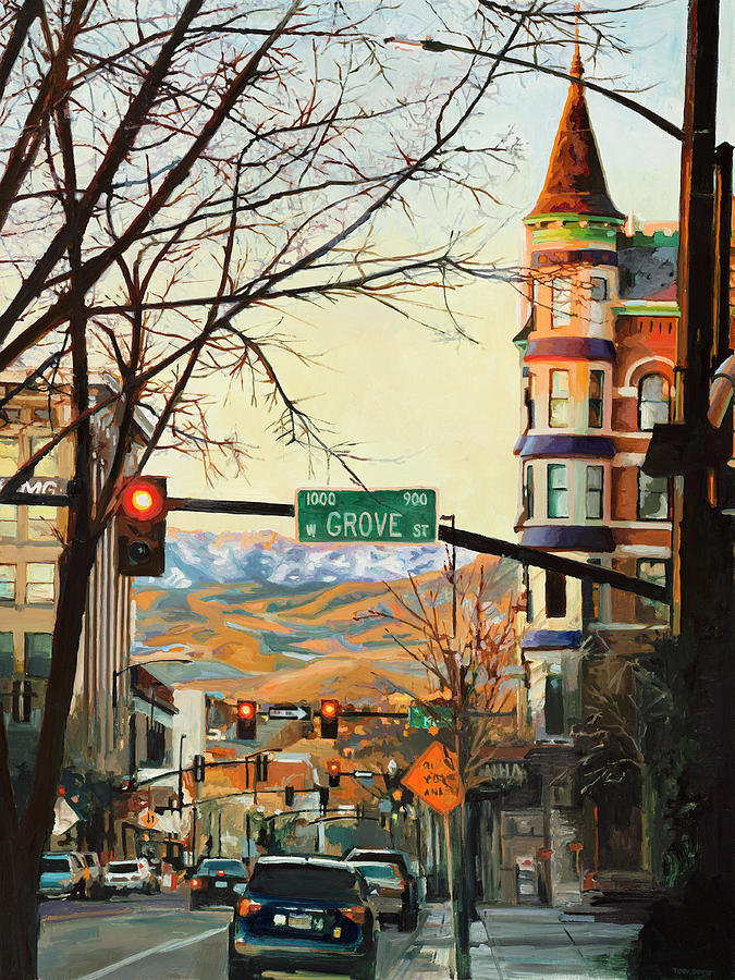 Grove St. Vista Painting by Toby Davis