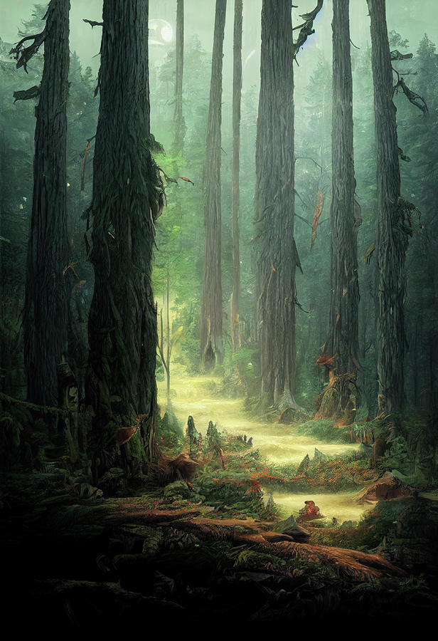 Guardians of the Forest Digital Art by Billy Bateman - Fine Art America