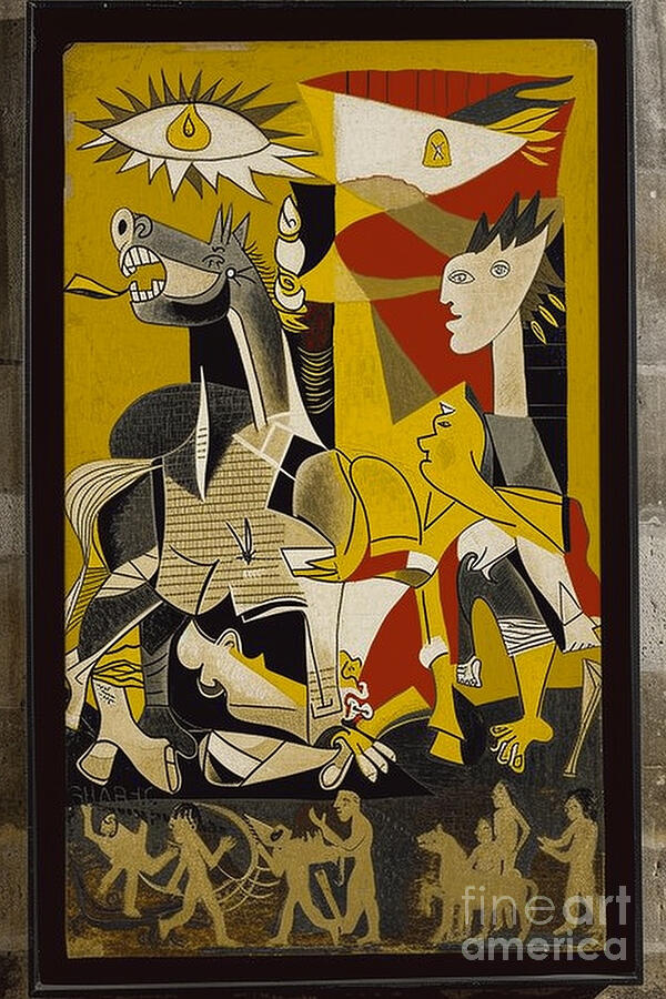 Guernica by Pablo Picasso oil painting fineart Asar Studios Painting by ...
