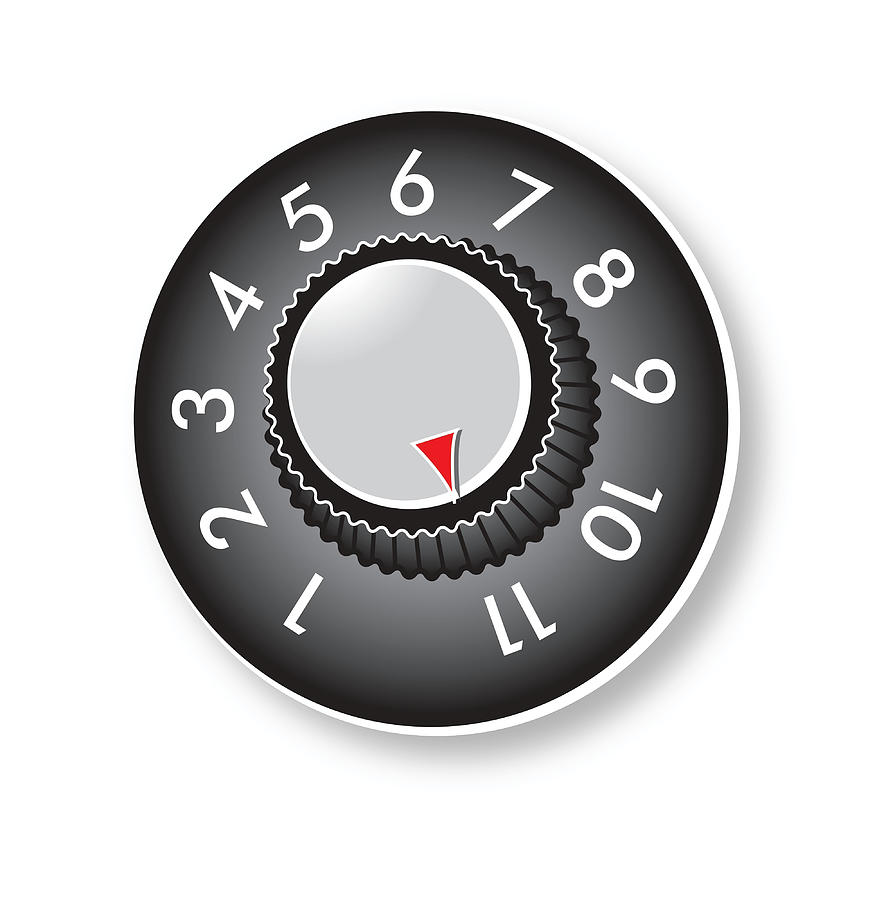 Guitar Amp Volume Knob Goes To Eleven 11 Heavy Painting by Philip Mason | Fine Art America