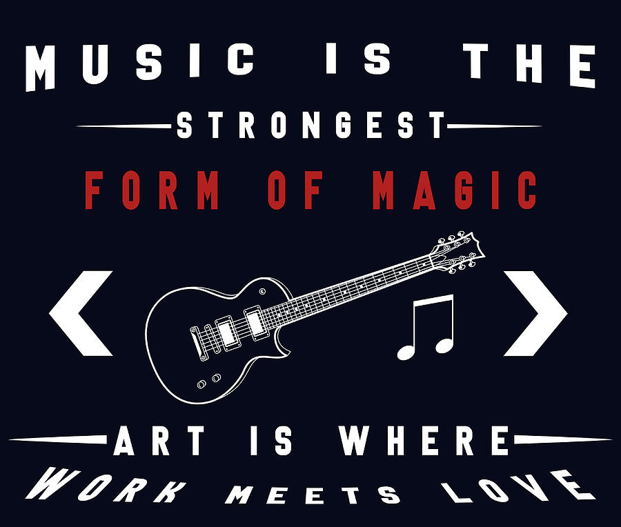 guitar Music is the strongest form of magic Art Painting by Chapman ...