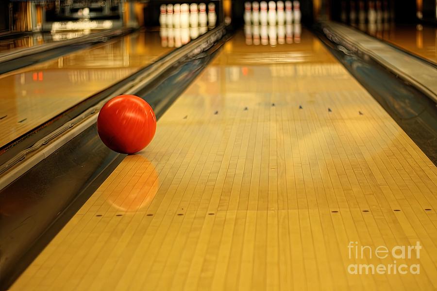 Gutter Ball Painting by Hall Nick - Fine Art America
