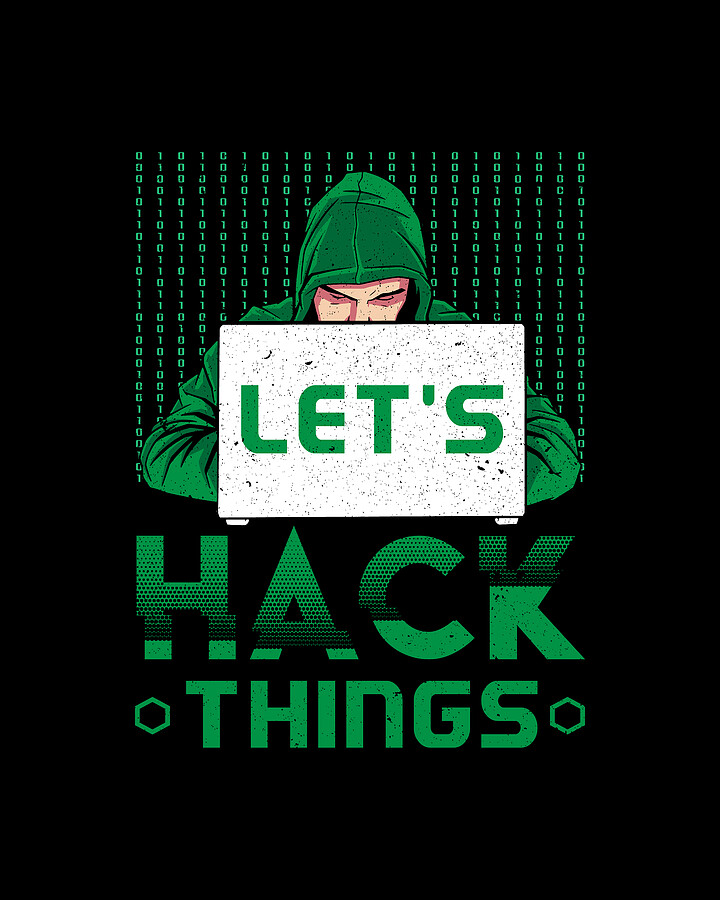 Hacker Computer Code Lets Hack Cybersecurity Digital Art by ...