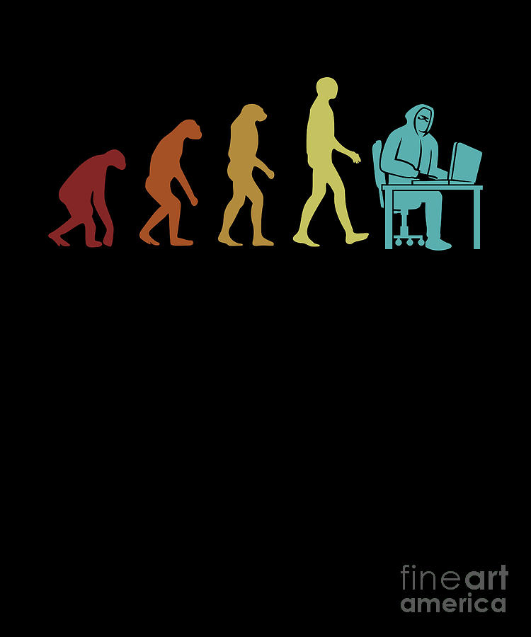 Hacker Evolution Ethical Hacking White Hat Black Hat Hacker Digital Art ...