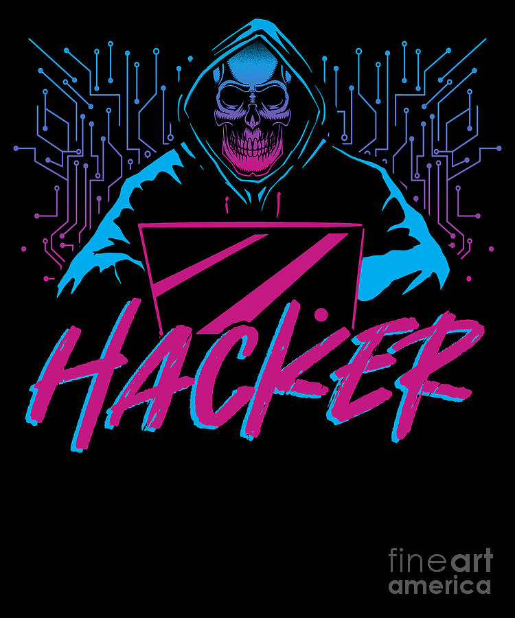 Hacker Hacking Computer Nerd Network Developer Digital Art By 3426
