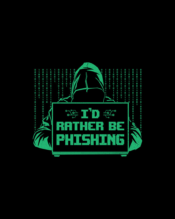Hacker Id Rather Be Phishing Cybersecurity Digital Art by Colorfulsnow - Fine Art America