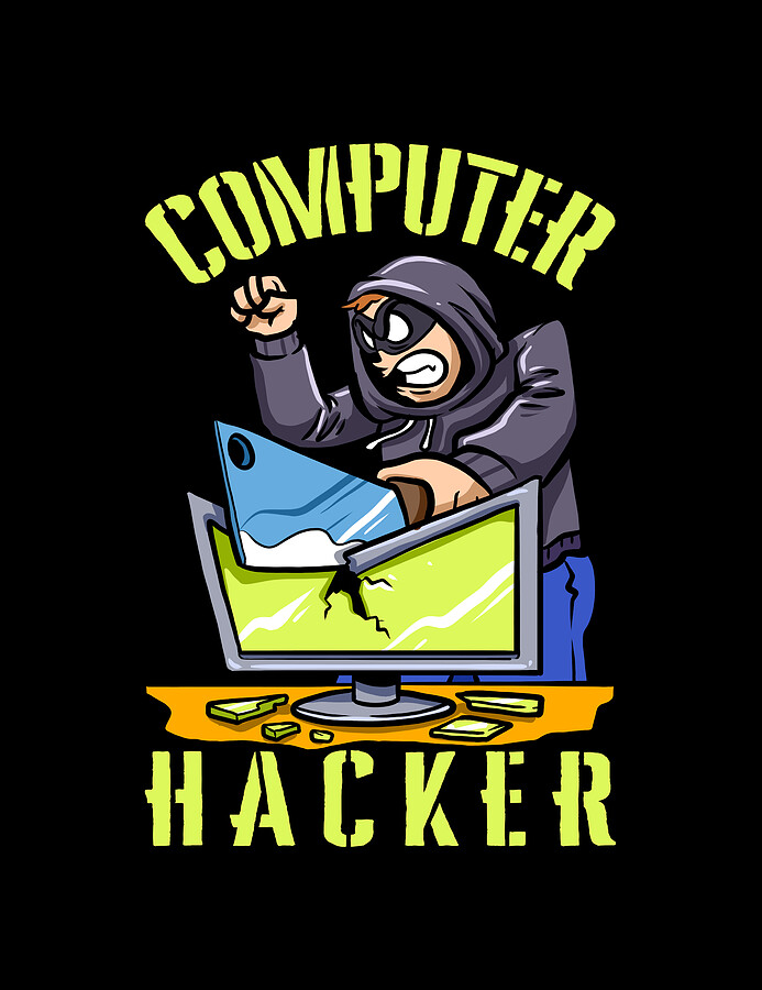 Hacking Computer Code Cybersecurity Hacker Digital Art by Colorfulsnow ...