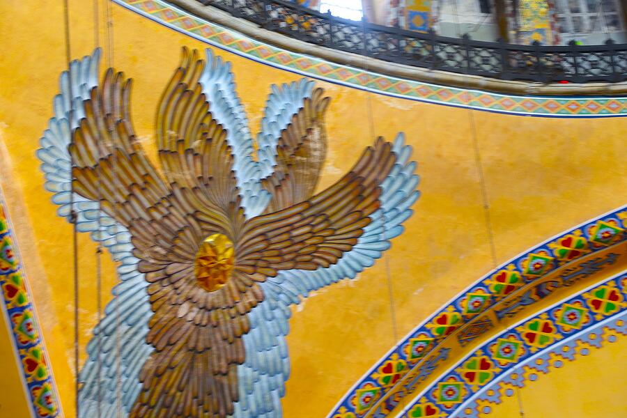 Hagia Sophia Angel in Istanbul Turkey Intricate Mosaic of Seraphim Photograph by Sandra Kent ...