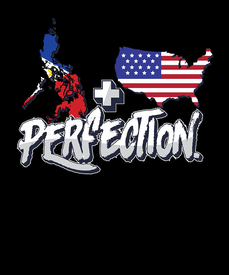 Half American Half Filipino Perfection Usa Philippines Pride Digital Art By Maximus Designs