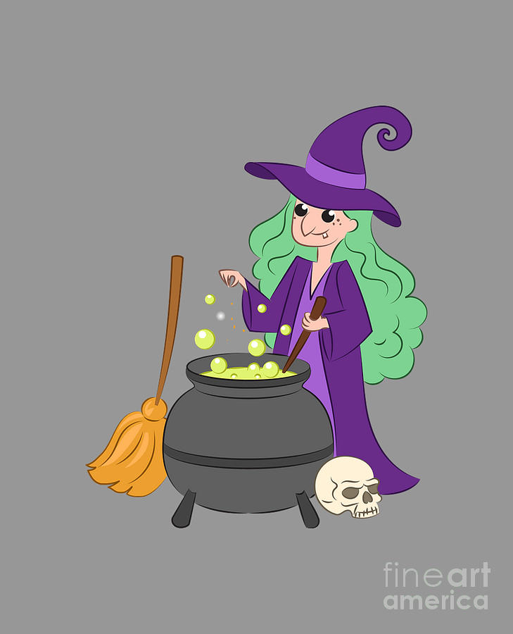 halloween Witch clipart Digital Art by Mdavis Miler - Pixels