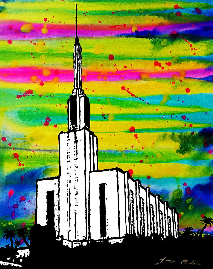 Hamilton Temple Painting by Lance Olson - Fine Art America