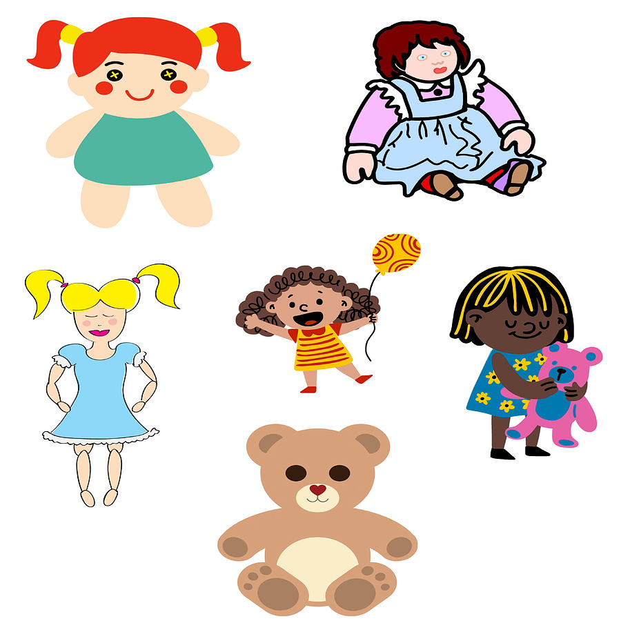 Happy dolls sticker pack Poster quote Painting by Lee Jasmine - Fine Art America