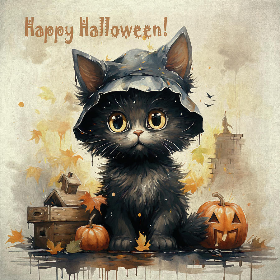 Happy Halloween Digital Art by Marian's Graphic - Fine Art America
