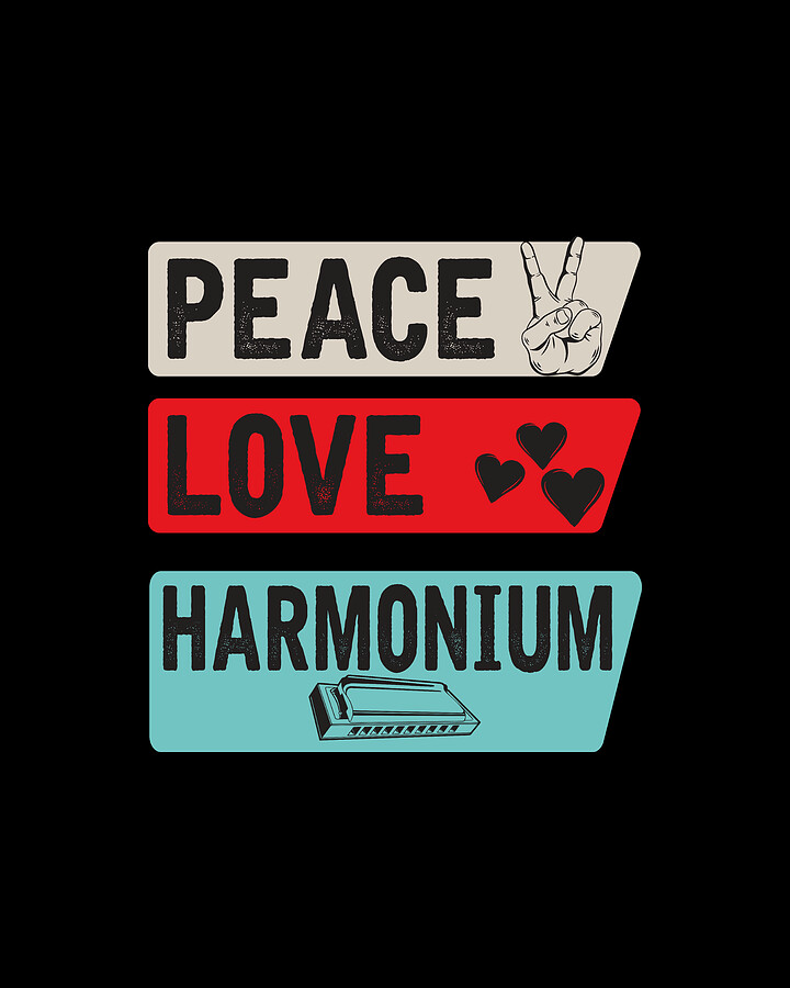 Harmonium Musical Instrument Melodeon Digital Art by TenShirt - Fine ...