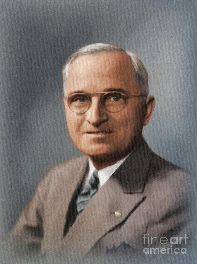 Harry Truman, President Painting by Esoterica Art Agency - Pixels Merch