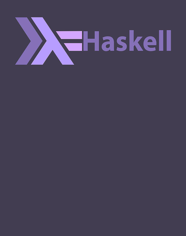 Haskell Programming Language Dark Grey Color Version Tee For Men Women Digital Art By Anders