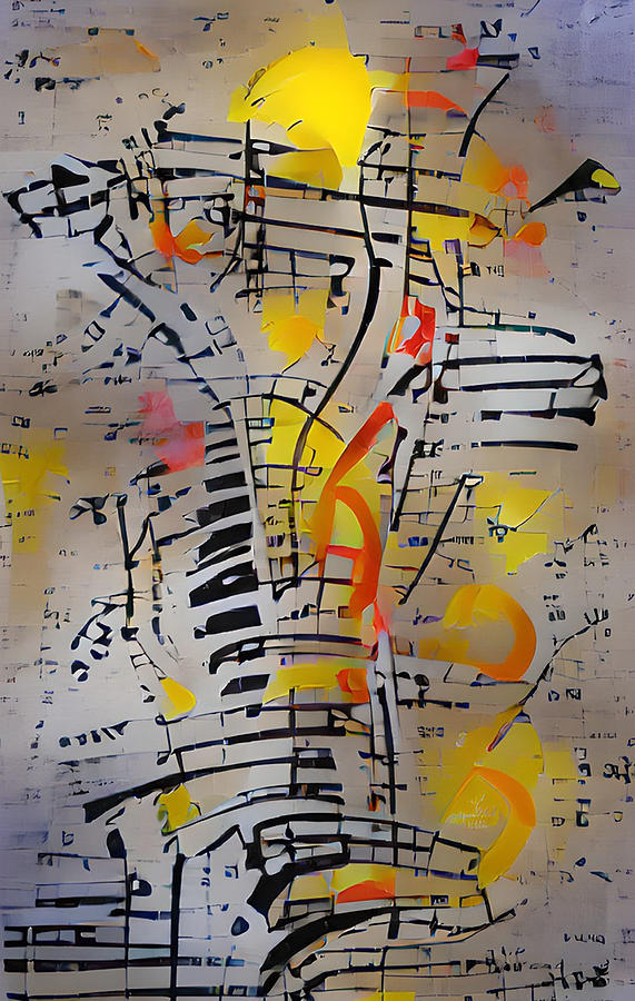 Wonderful Music Of Piano Composition 4 Digital Art by Yuri Tomashevi ...