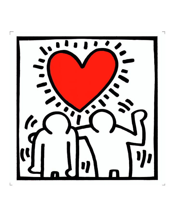 Heart - Keith Haring Painting by Haring - Fine Art America Heart - Keith Haring Painting by Haring - Fine Art America