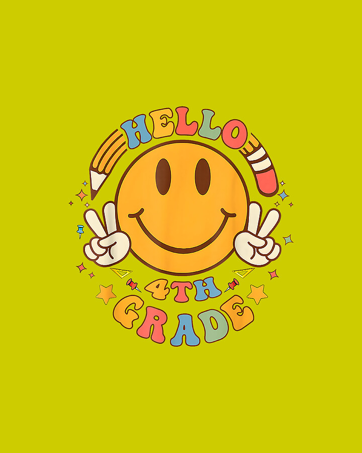 Hello Fourth Grade 4Th Grade Team Teachers Boys Girls Kids Digital Art ...