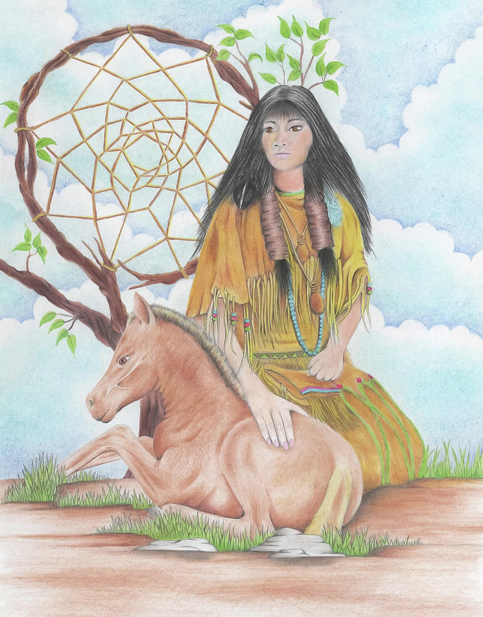 Her next Generation Drawing by Walter Olinghouse - Pixels