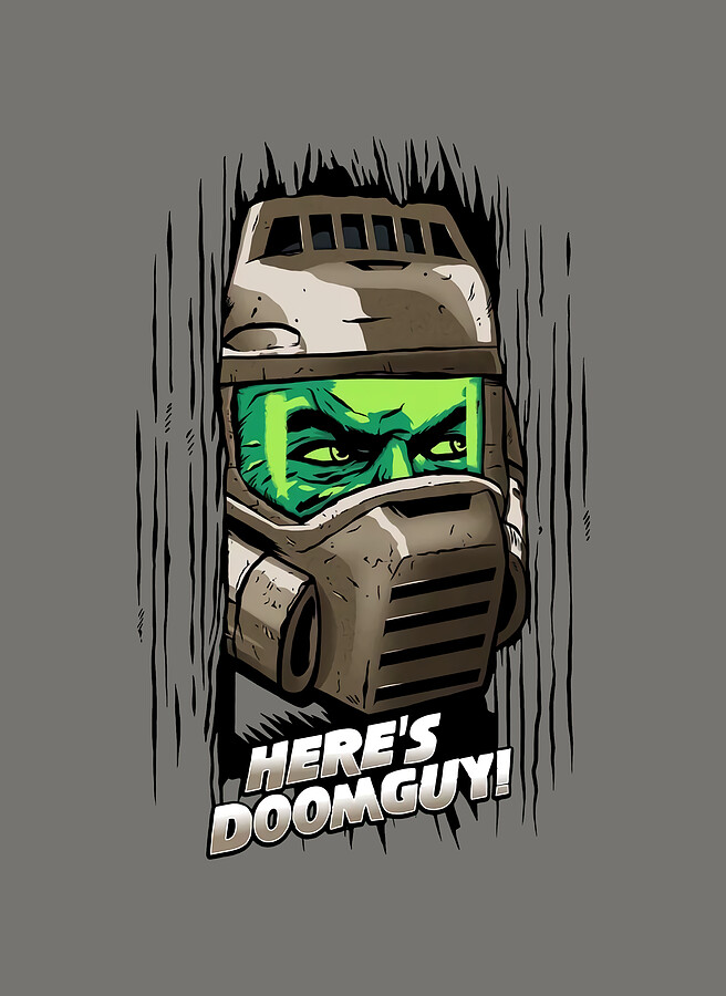 Here s Doomguy Digital Art by Serenity Stephenson - Pixels