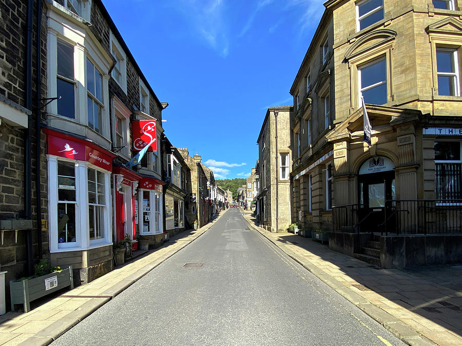 High Street in Pateley Bridge, UK Photograph by Derek Oldfield - Pixels