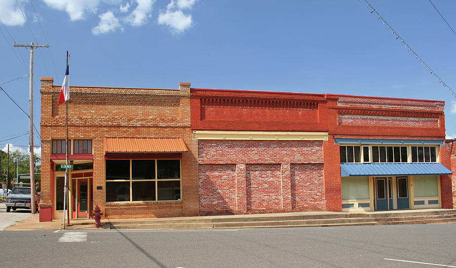 Historic Buildings in Rural Small Texas Town Photograph by Lori Martin ...