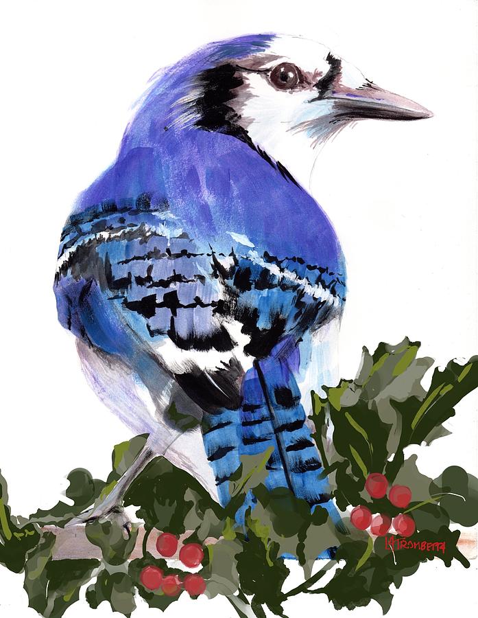 Holiday Jay Painting by Lynn Alison Trombetta - Fine Art America