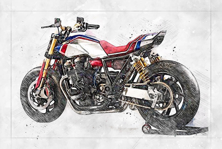 Honda CB1100 TR 2017 new motorcycles sports motorcycles Digital Art by Edgar Dorice - Fine Art ...