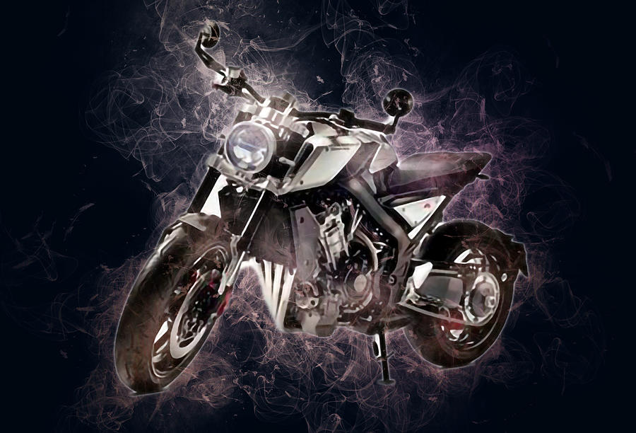 Honda Cb4 Roadster 2016 New Motorcycles Motorcycle Digital Art by Edgar Dorice - Fine Art America